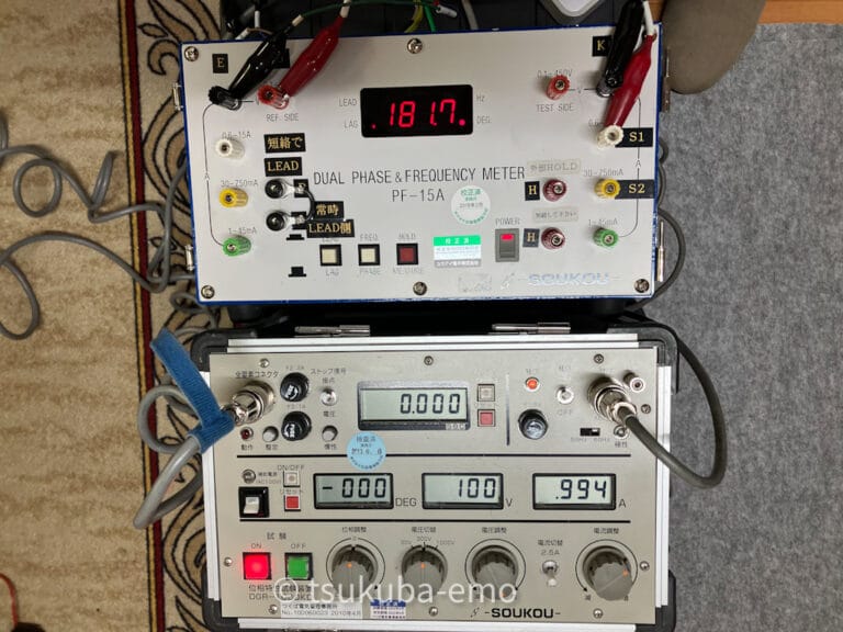 位相特性試験器の位相極性 | とある電気管理の位相転移〜フェイズシフト〜